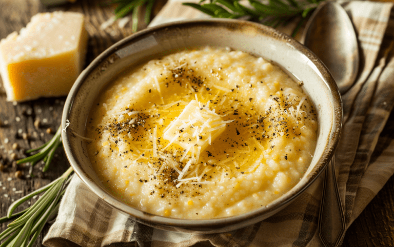 Creamy Parmesan Grits - SoyRice Kitchen