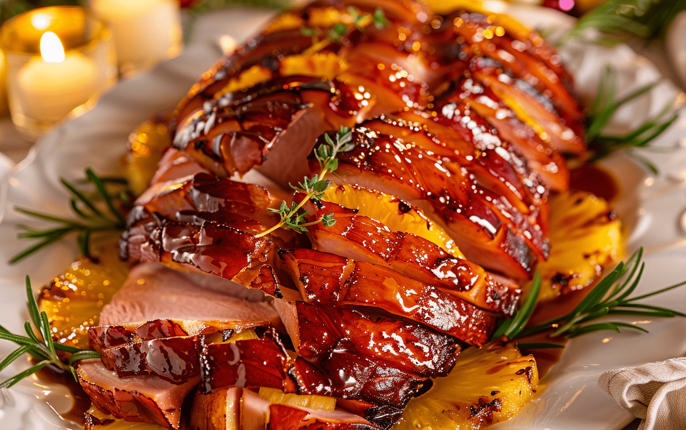 Pineapple Glazed Ham Delight - SoyRice Kitchen