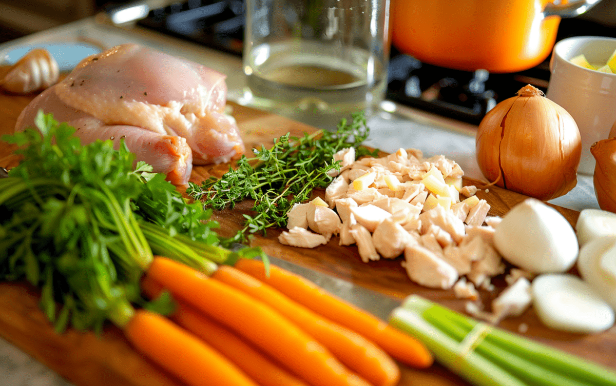 Quick Instant Pot Chicken Soup - SoyRice Kitchen
