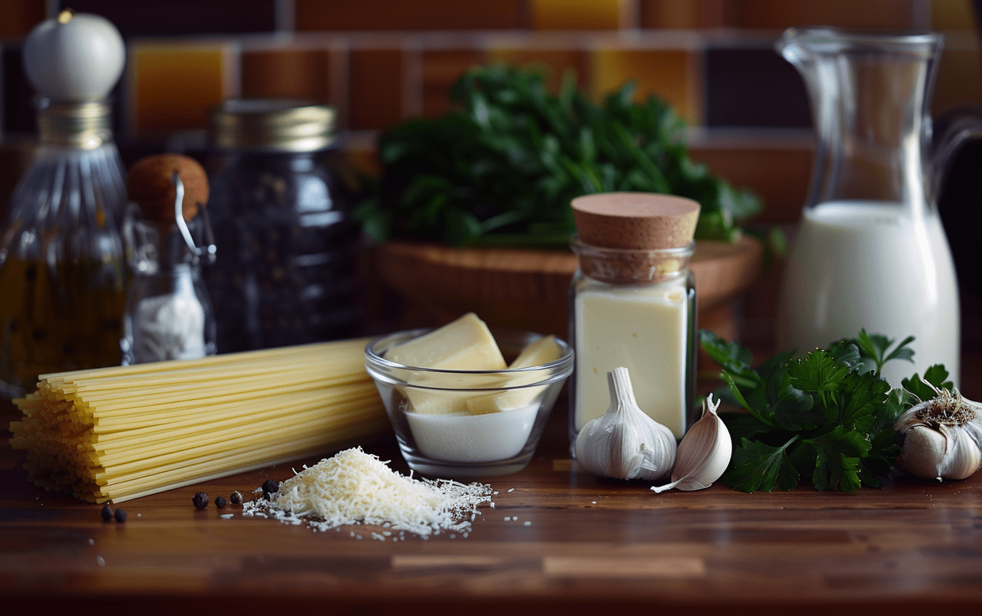 Creamy Garlic Parmesan Pasta - SoyRice Kitchen