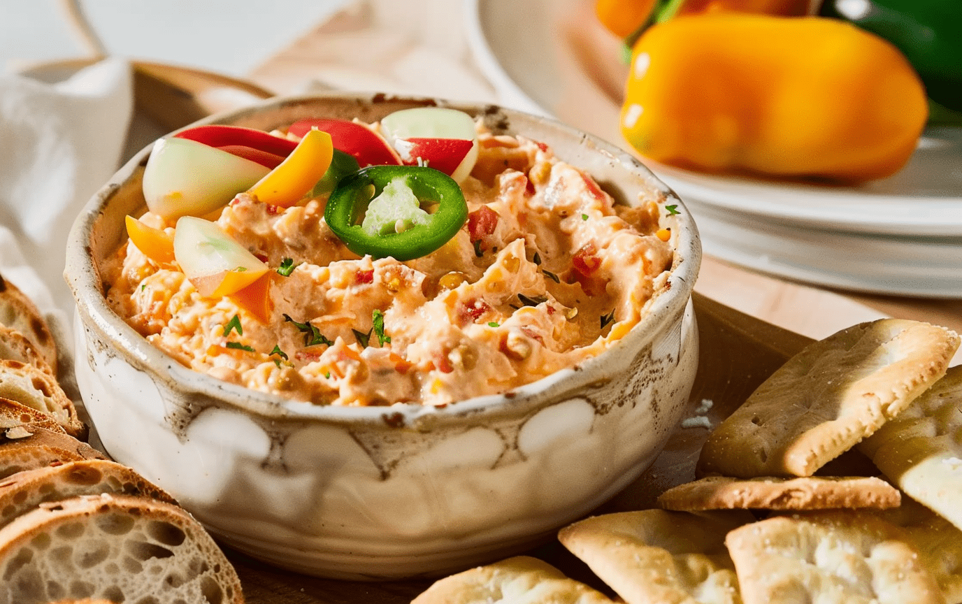 Classic Southern Pimento Cheese Spread - SoyRice Kitchen