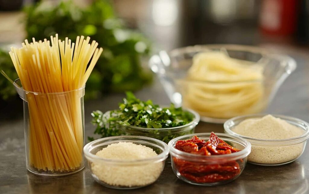 Garlic Parmesan Spaghetti - SoyRice Kitchen