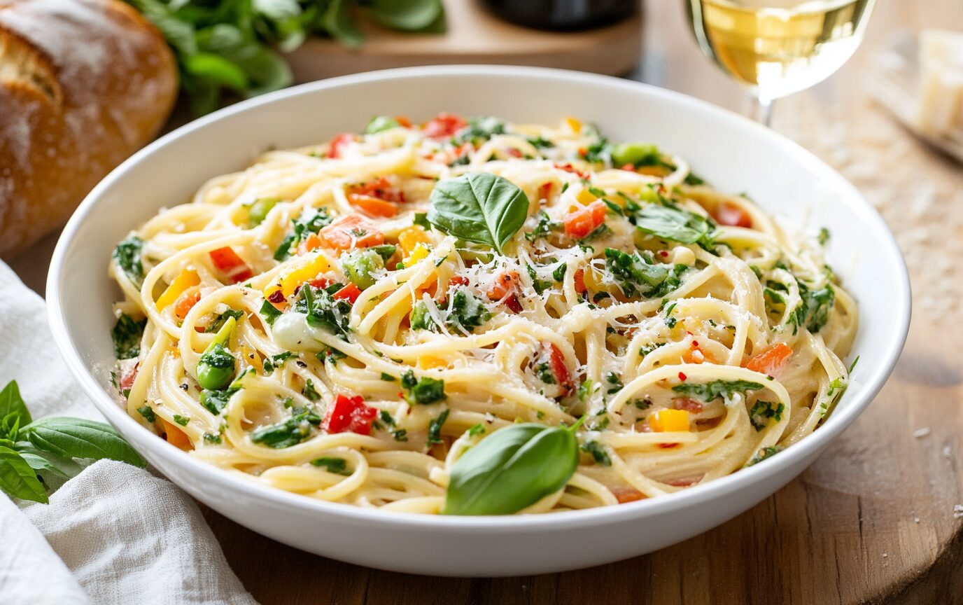 Perfect One-Pot Veggie Pasta - SoyRice Kitchen