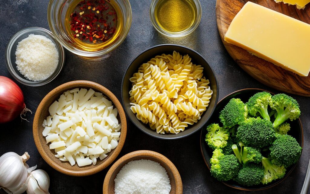 Cheesy Broccoli Fusilli - SoyRice Kitchen