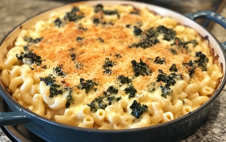 Sweet Creamy Buttermilk Mac and Kale - SoyRice Kitchen