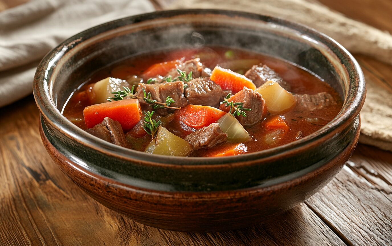 Hearty Beef and Veggie Stew - SoyRice Kitchen