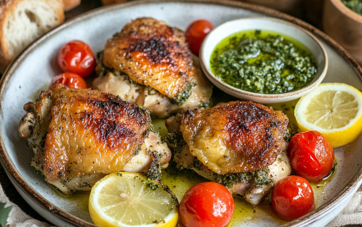 Lemon Cherry Chicken Thighs - SoyRice Kitchen