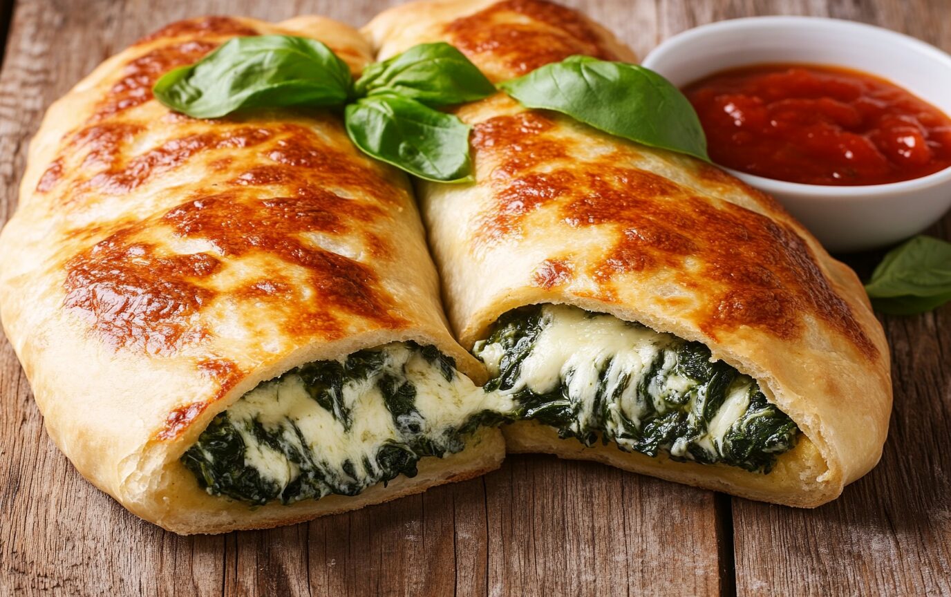 Spinach and Cheese Pocket - SoyRice Kitchen