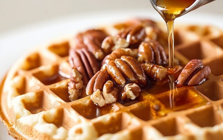 Simple Spiced Morning Waffles - SoyRice Kitchen