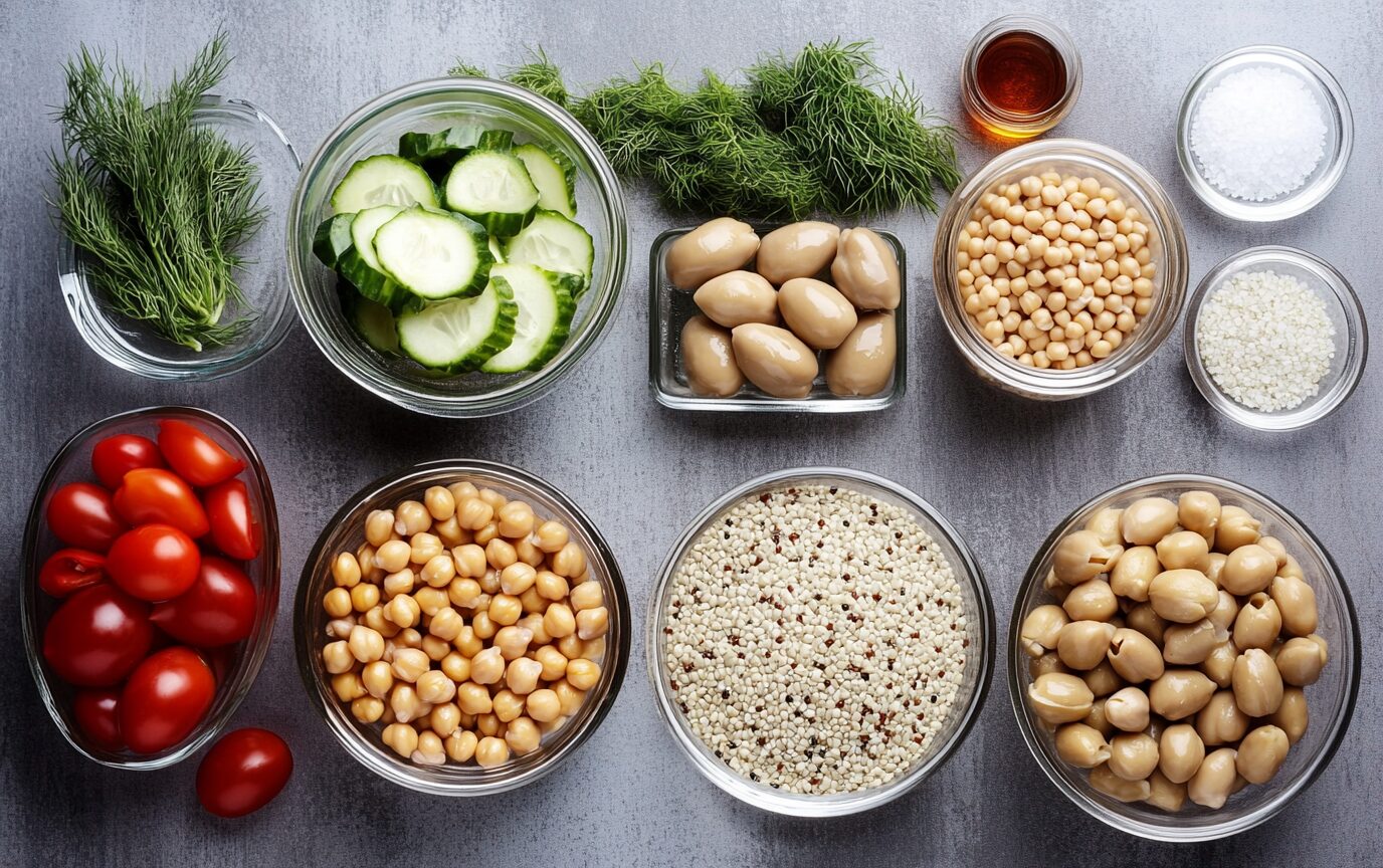 Perfect Mediterranean Harvest Bowl - SoyRice Kitchen