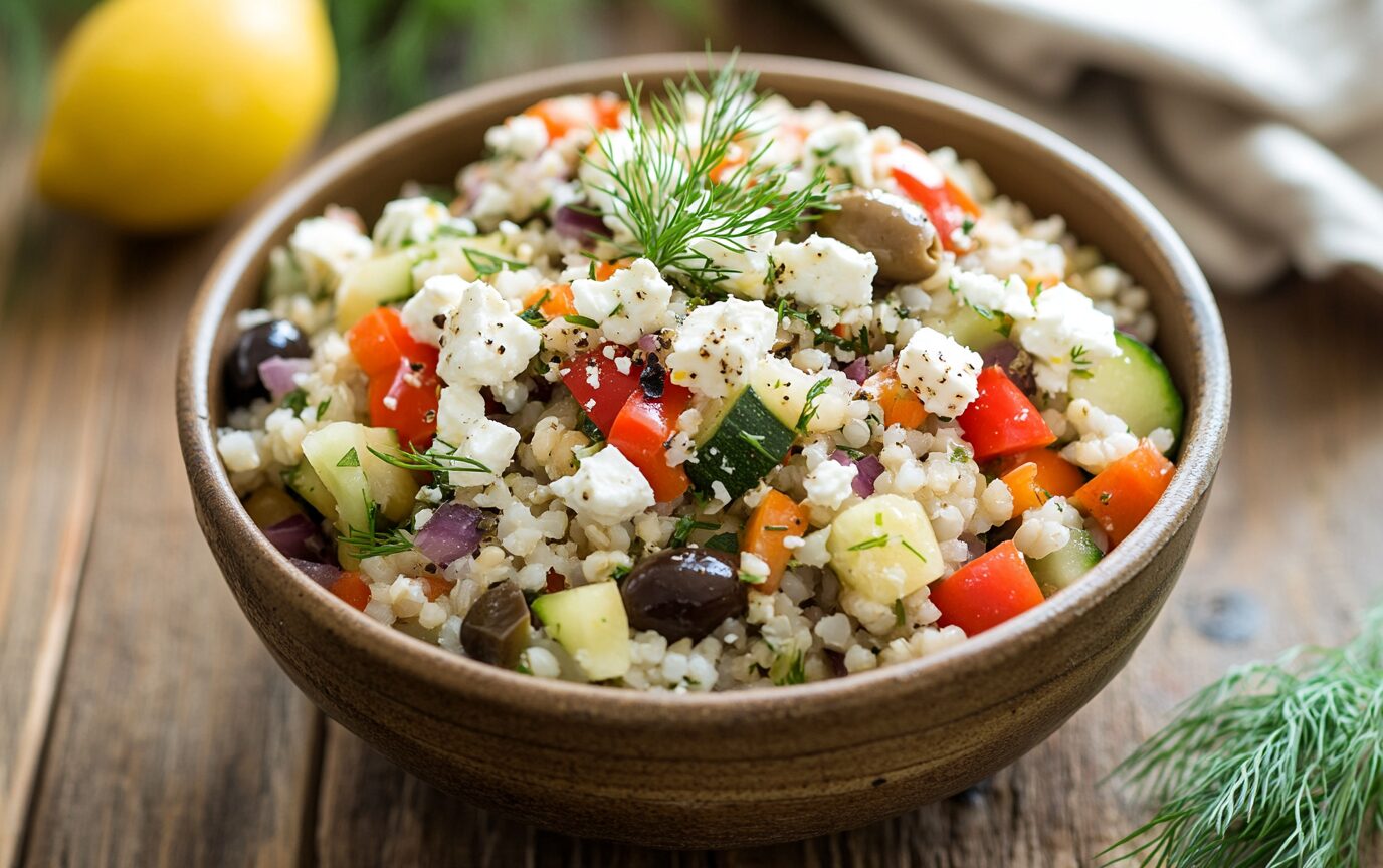 Perfect Mediterranean Harvest Bowl - SoyRice Kitchen