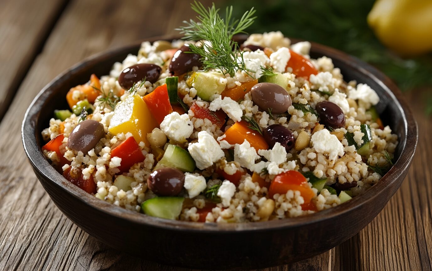 Perfect Mediterranean Harvest Bowl - SoyRice Kitchen