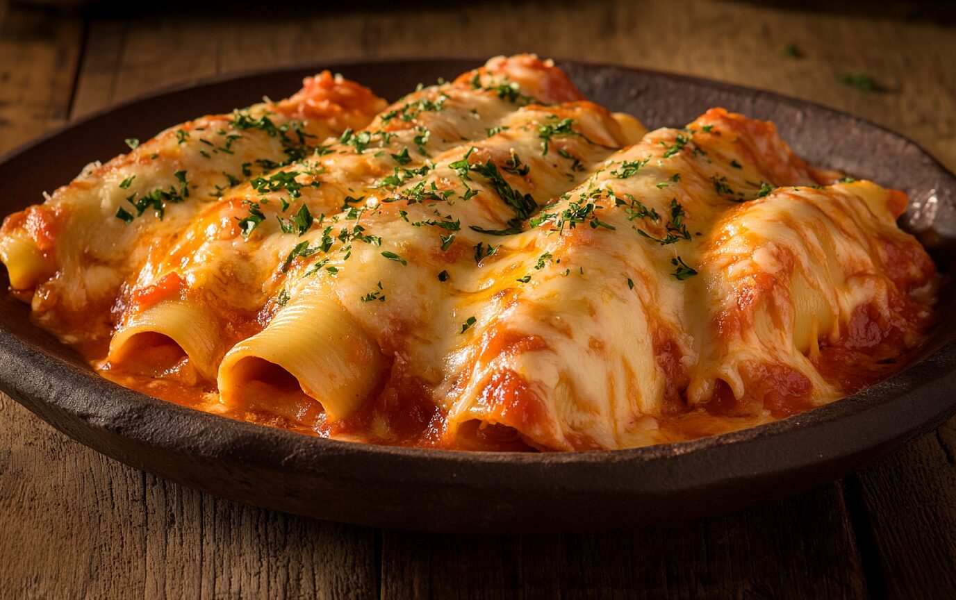 Quick Cheesy Baked Pasta Rolls - SoyRice Kitchen