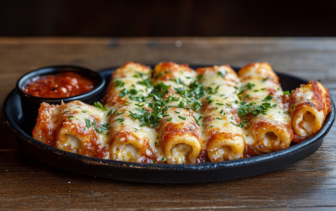 Quick Cheesy Baked Pasta Rolls - SoyRice Kitchen