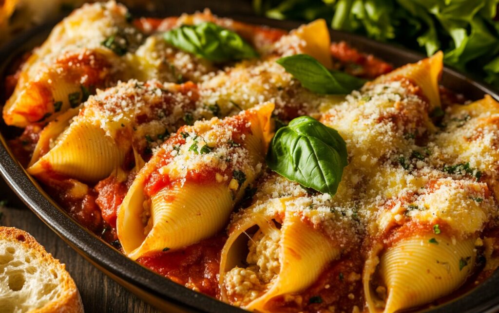 Cheese Stuffed Pasta Shells - SoyRice Kitchen
