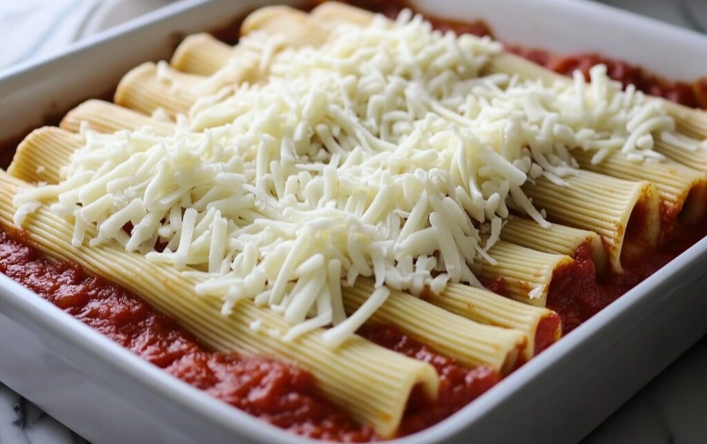 Chicken-filled Manicotti Bake - SoyRice Kitchen