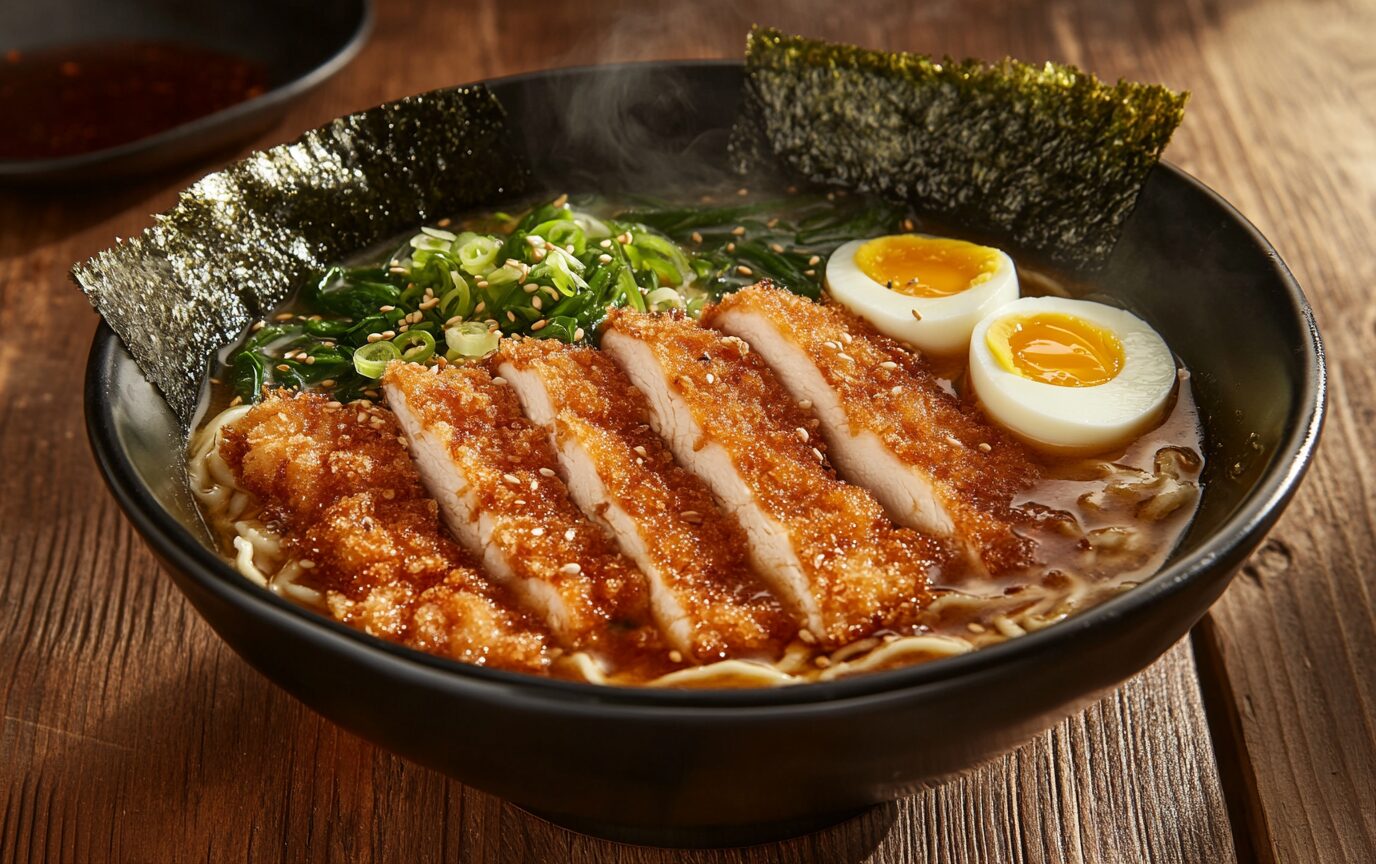 Quick Spicy Miso Chicken Ramen - SoyRice Kitchen