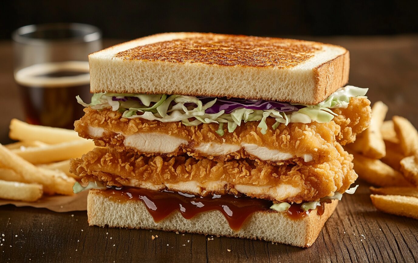 Crispy Chicken Delight Sandwich - SoyRice Kitchen