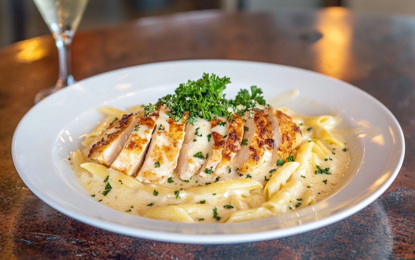 Creamy Parmesan Chicken Pasta - SoyRice Kitchen