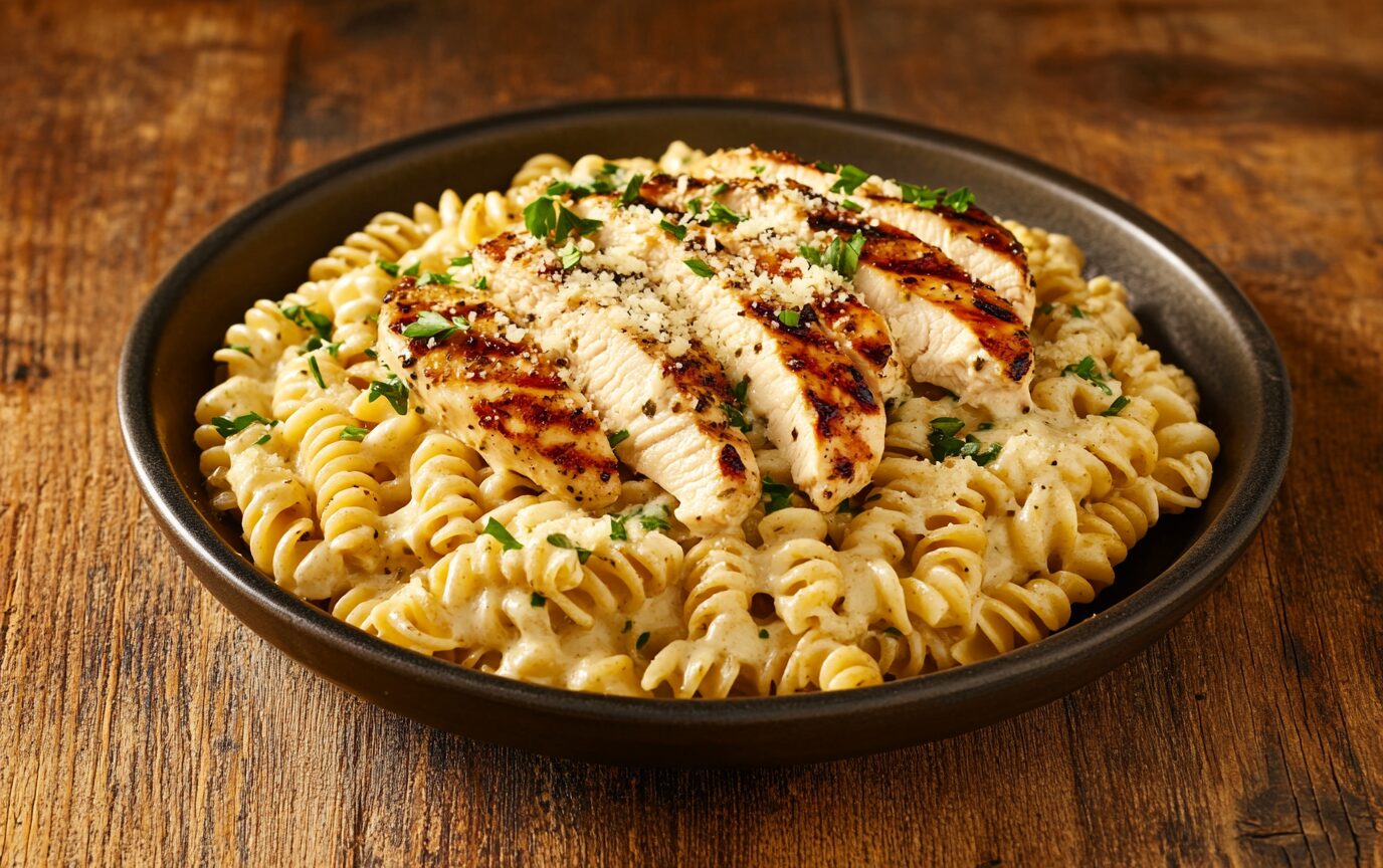 Creamy Garlic Parmesan Chicken Pasta - SoyRice Kitchen