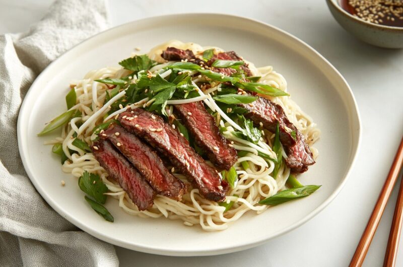 Speedy Beef Rice Noodles - SoyRice Kitchen