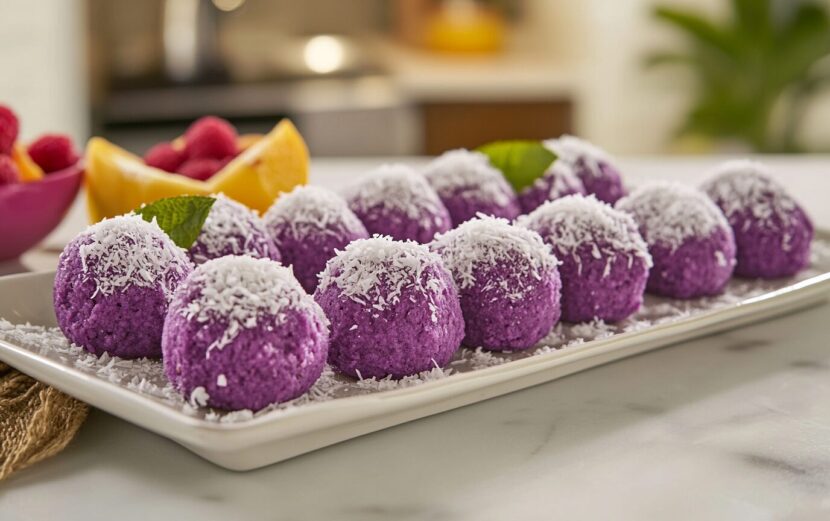 Purple Yam Bites - SoyRice Kitchen