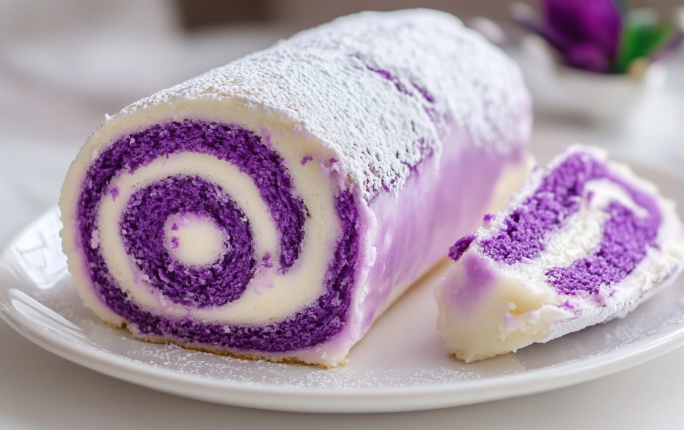 Ube Swiss Roll - SoyRice Kitchen