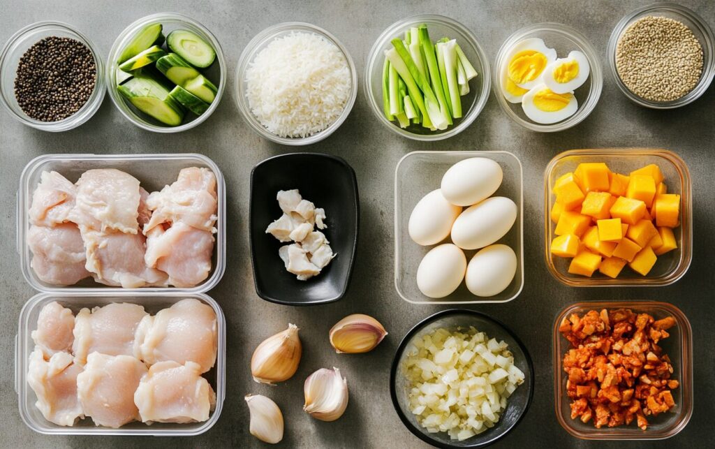 Chicken Rice Congee - SoyRice Kitchen