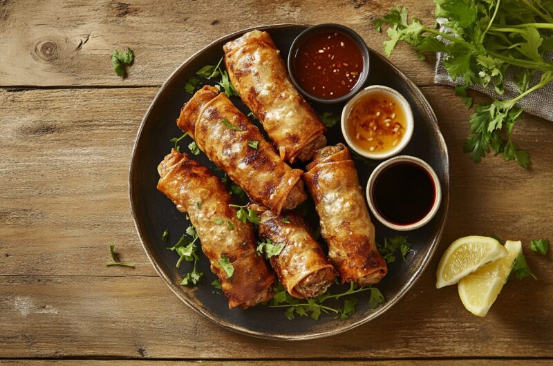 Shanghai-Style Meat Spring Rolls - SoyRice Kitchen