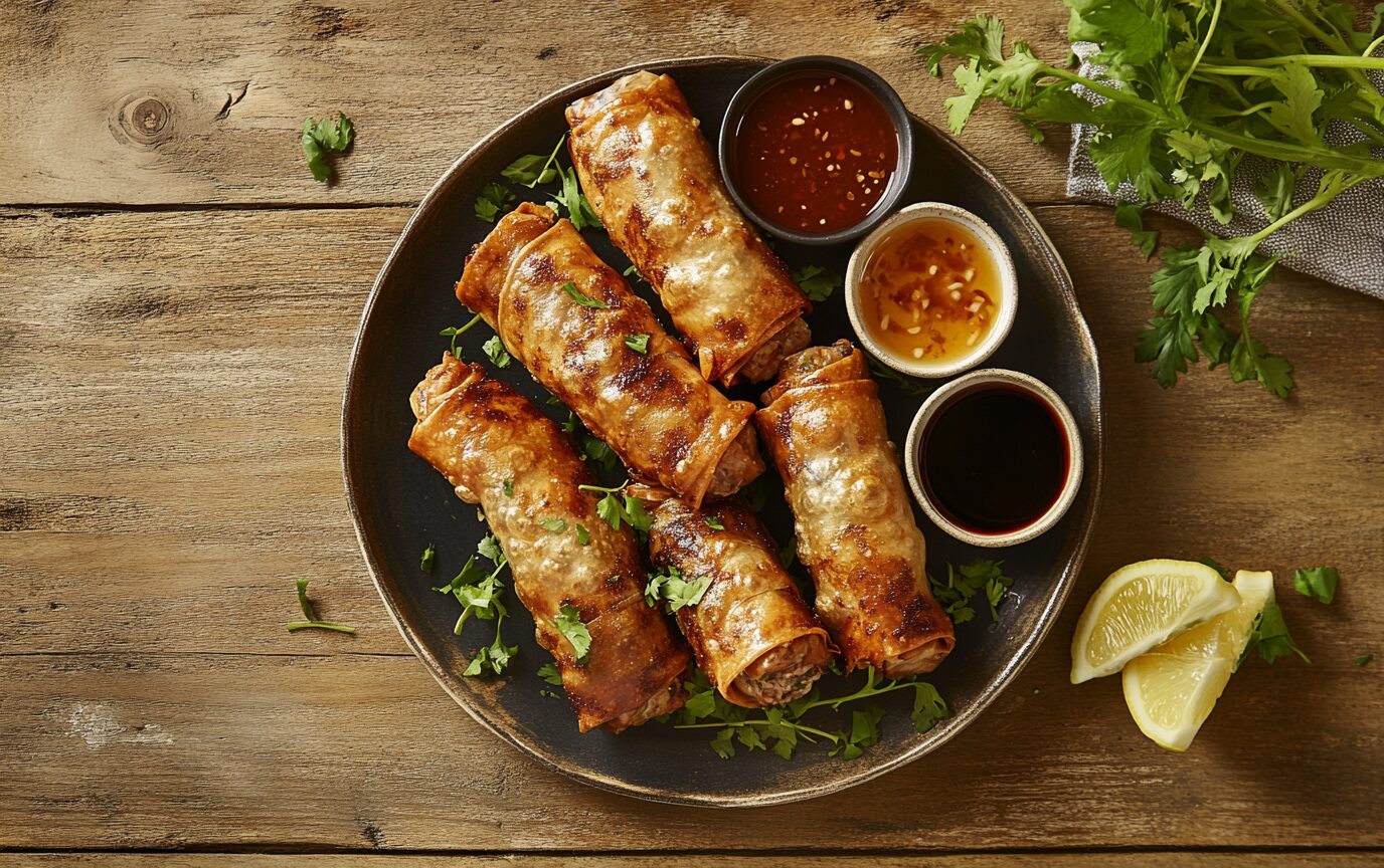 Shanghai-Style Meat Spring Rolls - SoyRice Kitchen