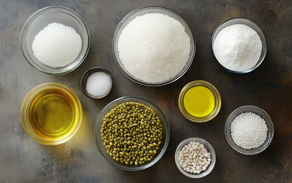 Sweet Mung Bean Rice Balls - SoyRice Kitchen