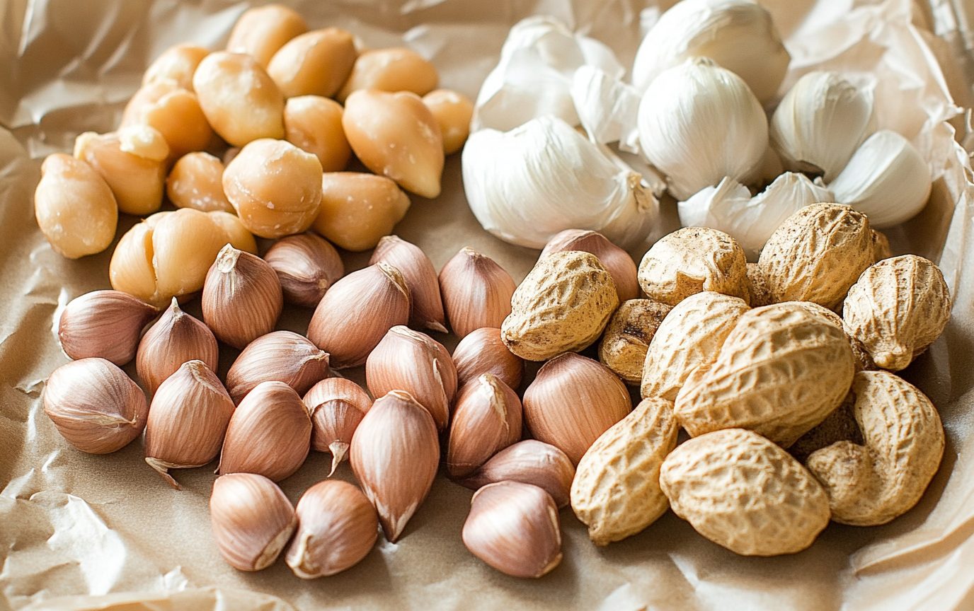 Sweet and Spicy Mixed Nuts - SoyRice Kitchen