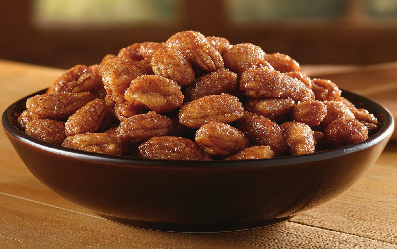 Sweet and Spicy Mixed Nuts - SoyRice Kitchen