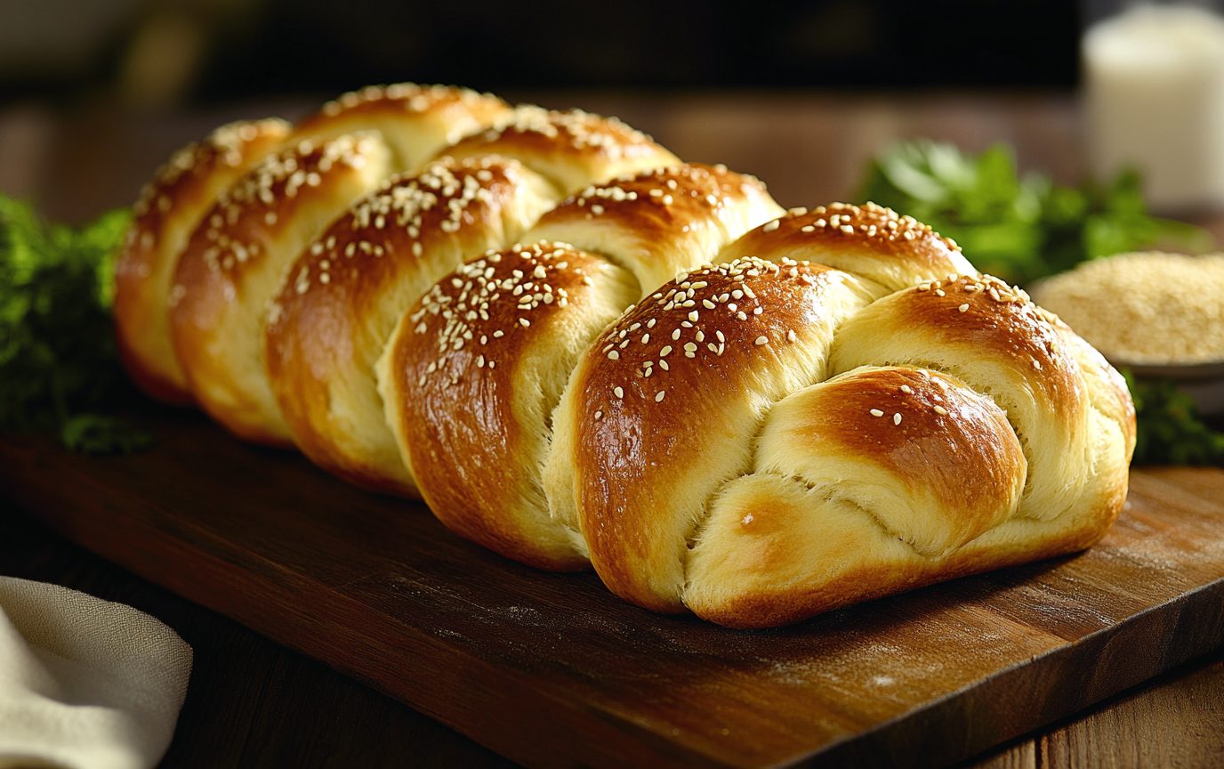 Braided Sabbath Bread - SoyRice Kitchen