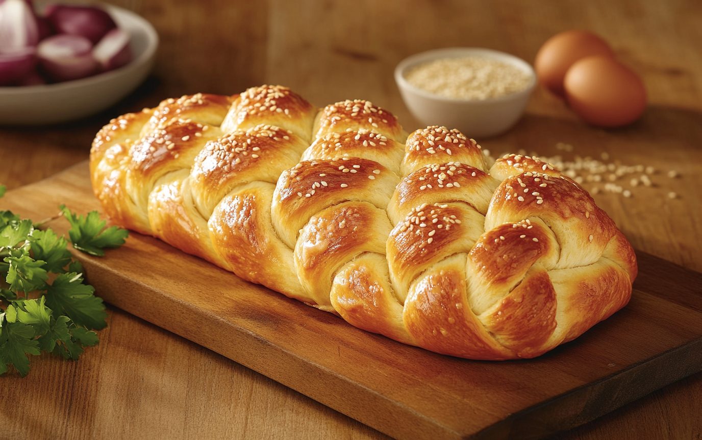 Braided Sabbath Bread - SoyRice Kitchen