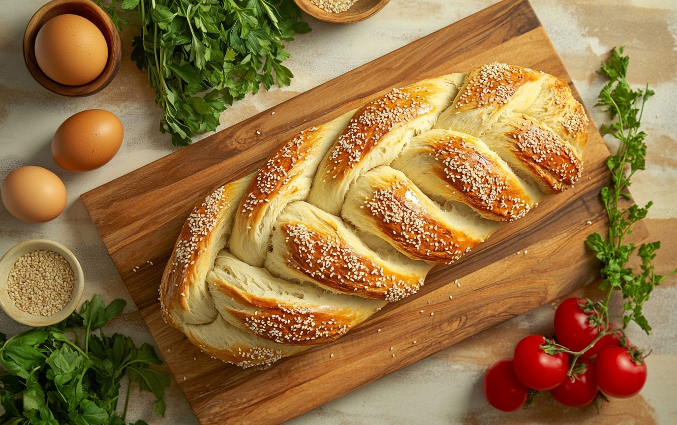 Braided Sabbath Bread - SoyRice Kitchen