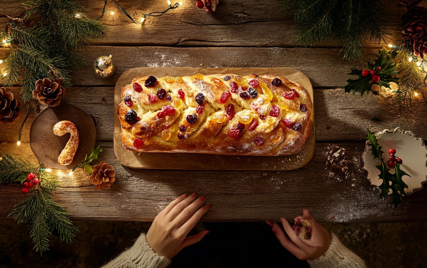 Italian Festive Fruit Bread - SoyRice Kitchen