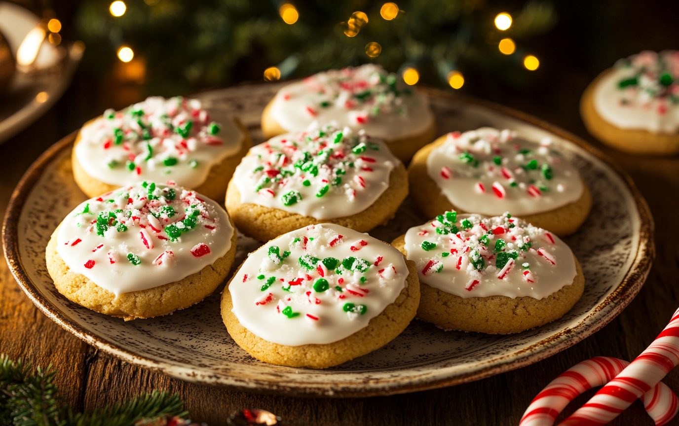 Festive Mint Cookies - SoyRice Kitchen