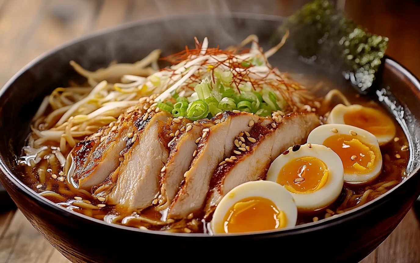 Chicken miso ramen - SoyRice Kitchen