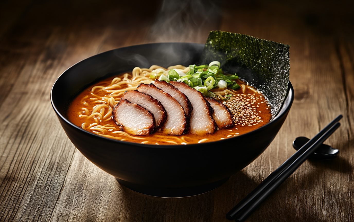 Spicy Pork Ramen - SoyRice Kitchen