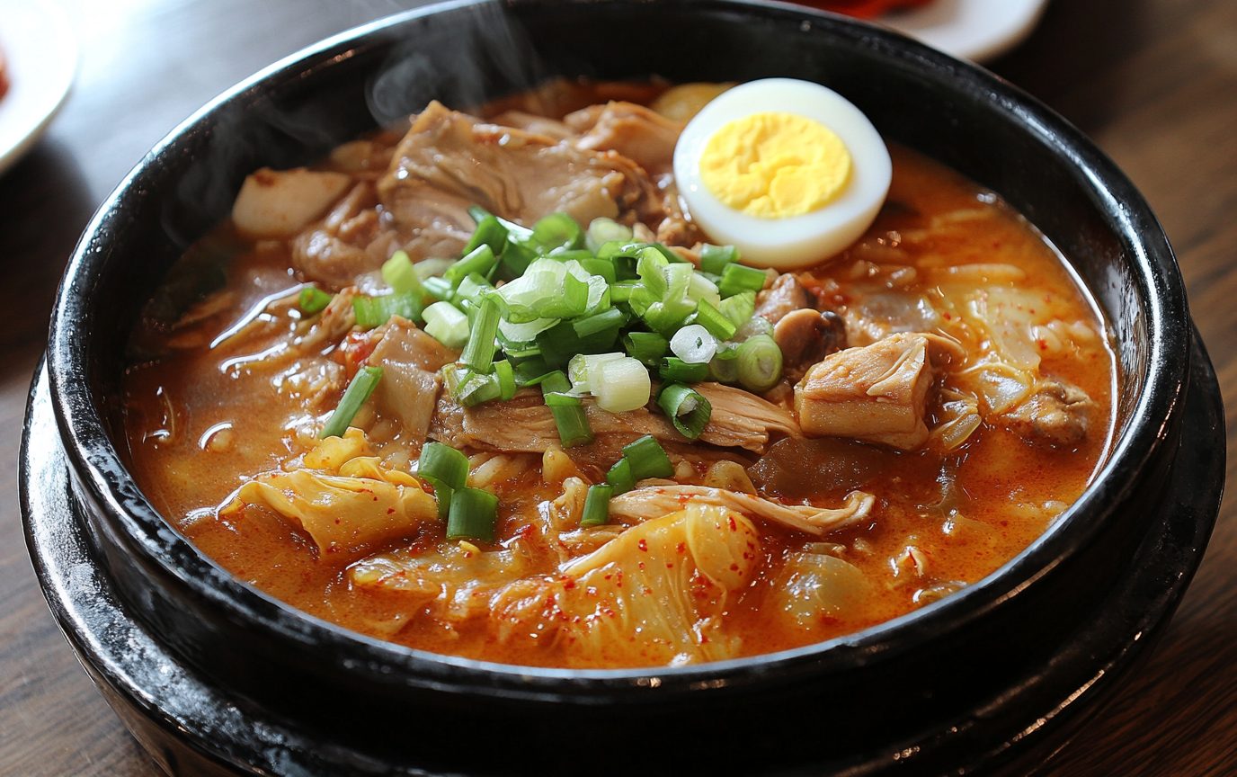 Korean Chicken Rice Noodle Soup - SoyRice Kitchen