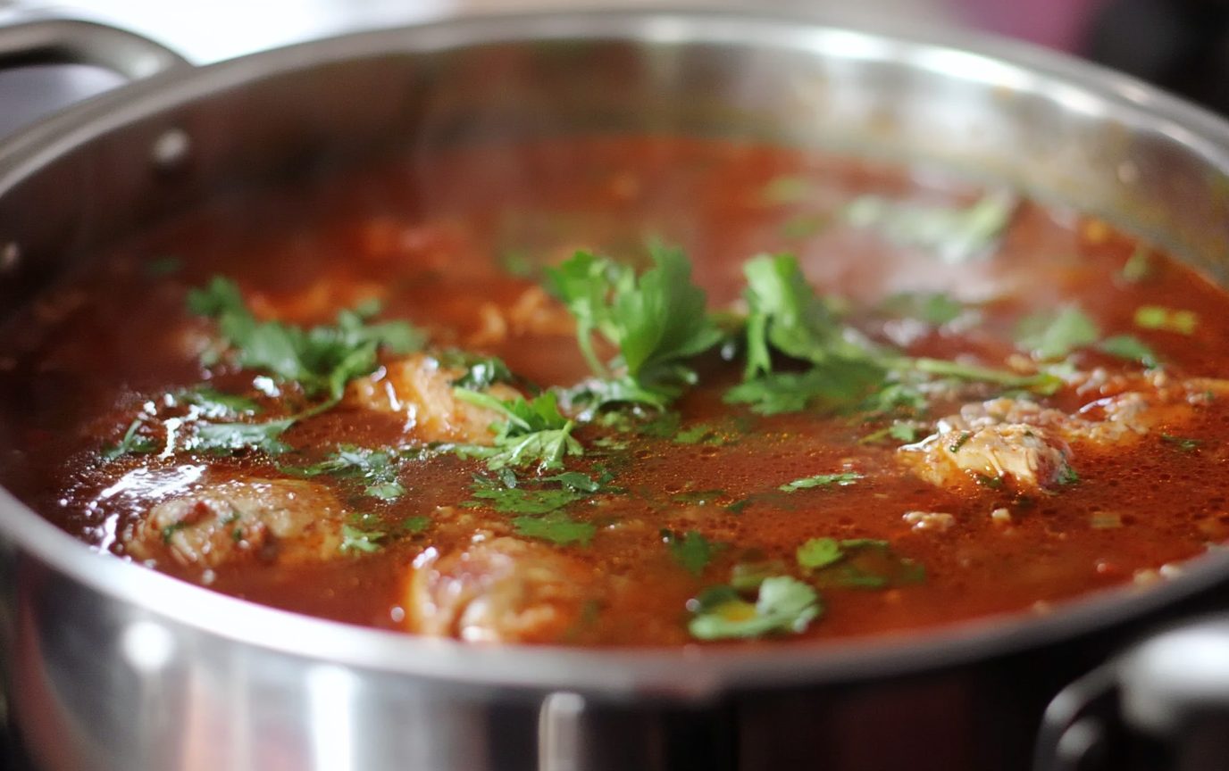 Korean Chicken Rice Noodle Soup - SoyRice Kitchen