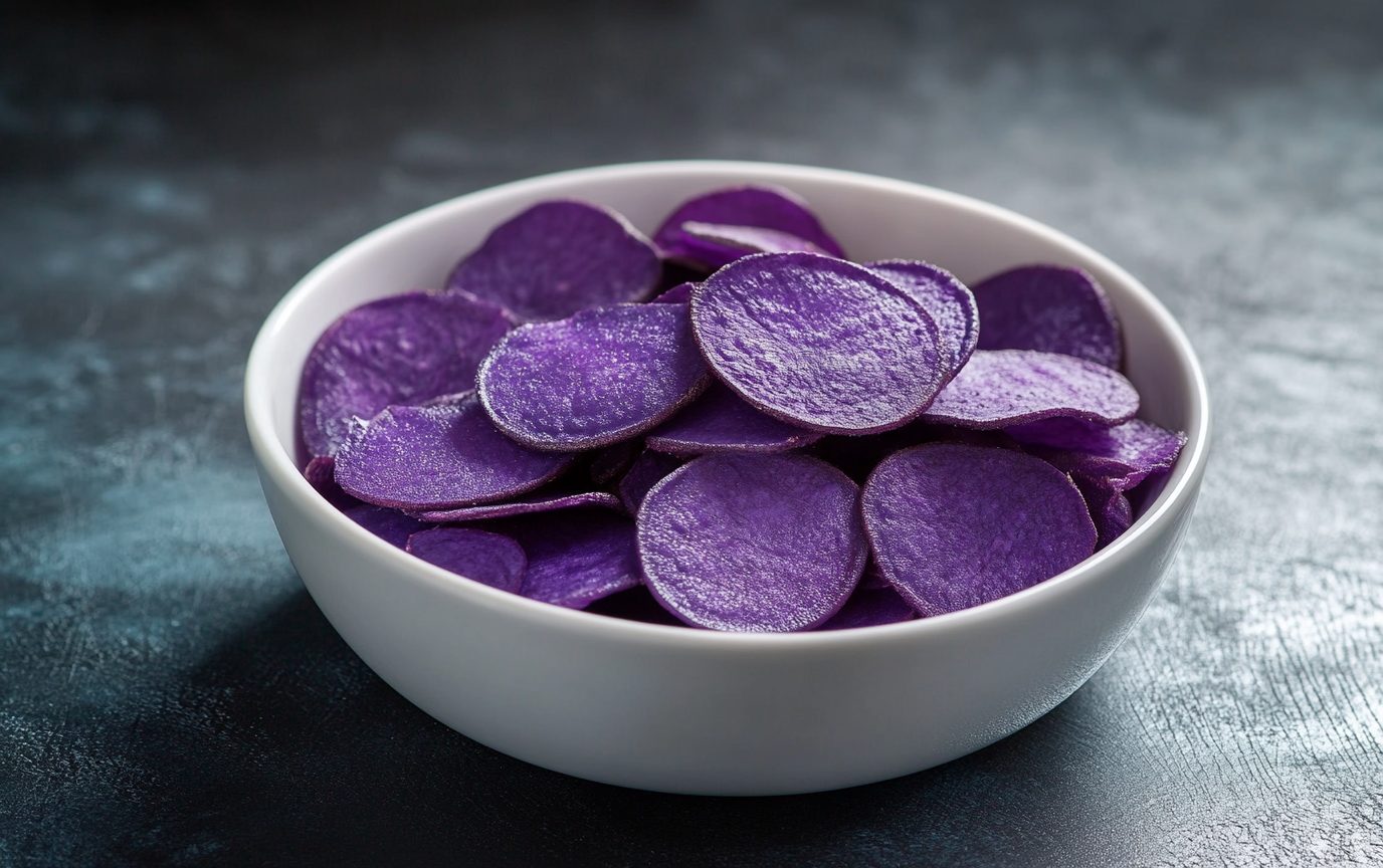 Crispy Purple Sweet Potato Chips - SoyRice Kitchen
