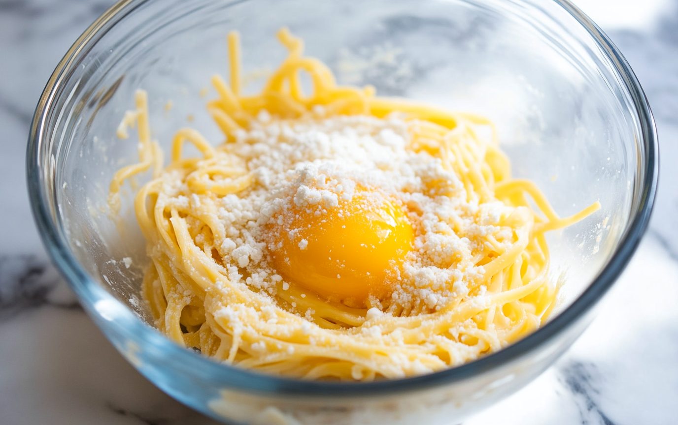 Cheddar Carbonara Ramen - SoyRice Kitchen