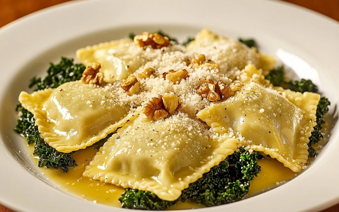 Yellow Onion Ravioli - SoyRice Kitchen