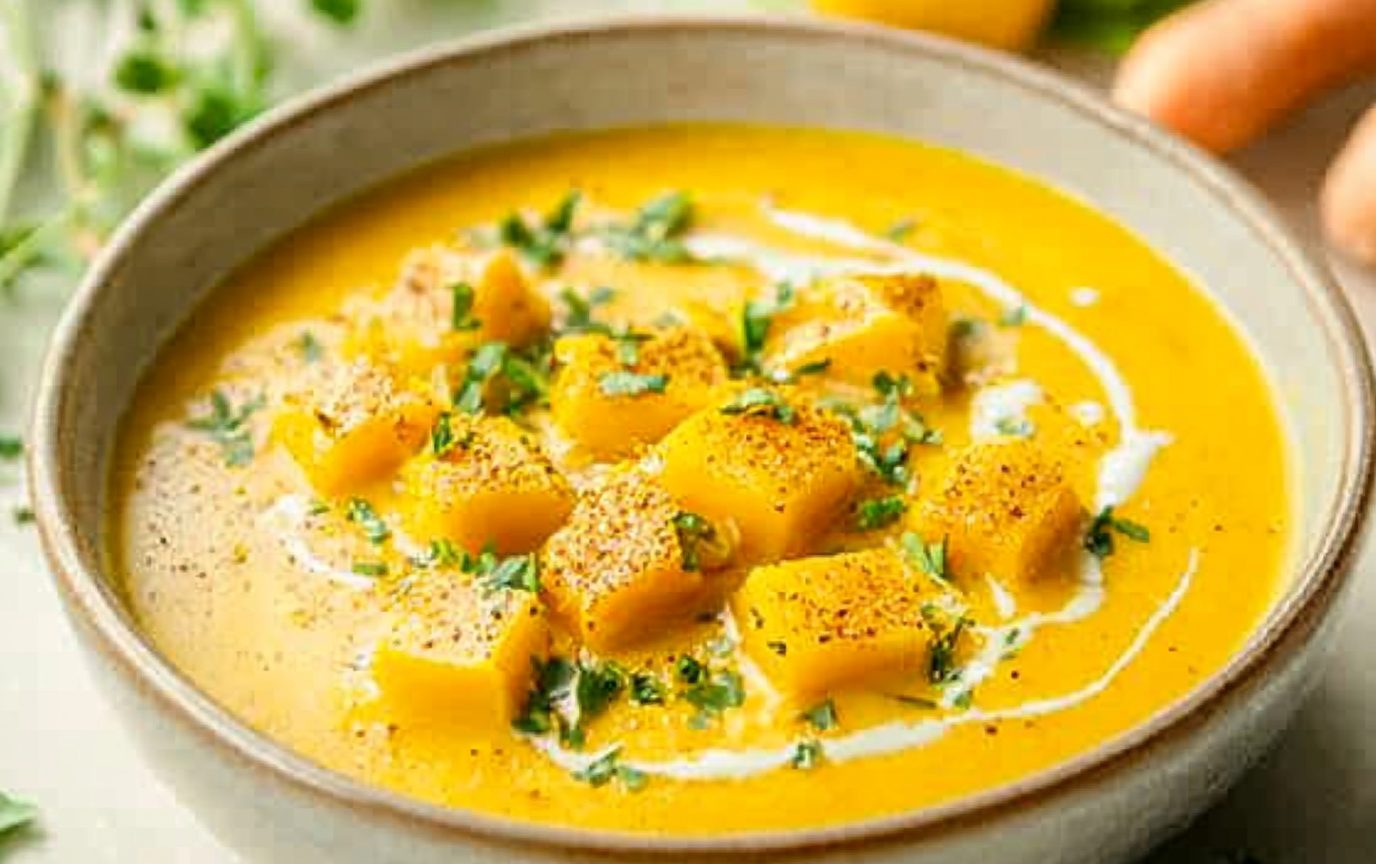 Low Carb Creamy Squash Soup - SoyRice Kitchen