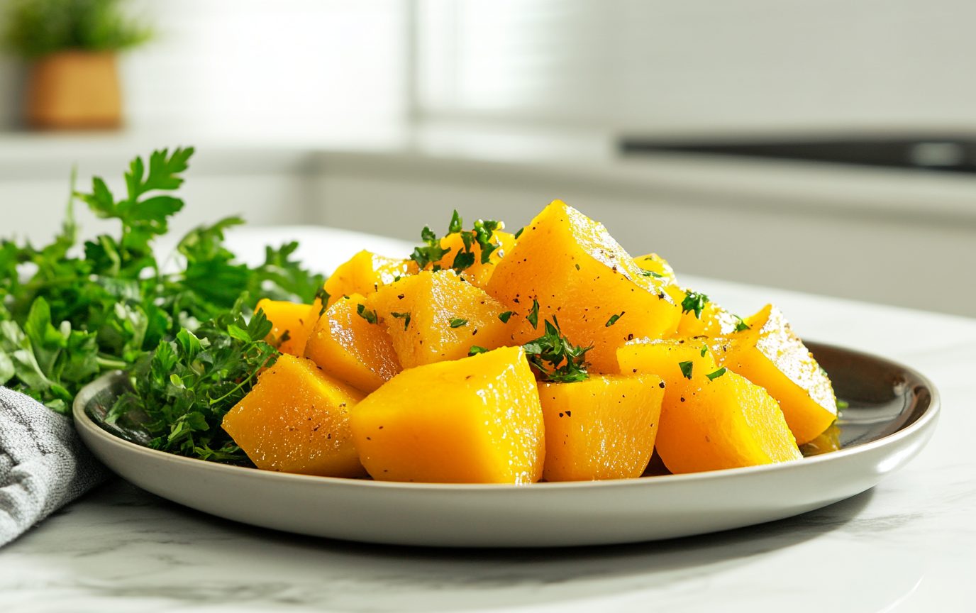 Easy Microwave Squash - SoyRice Kitchen