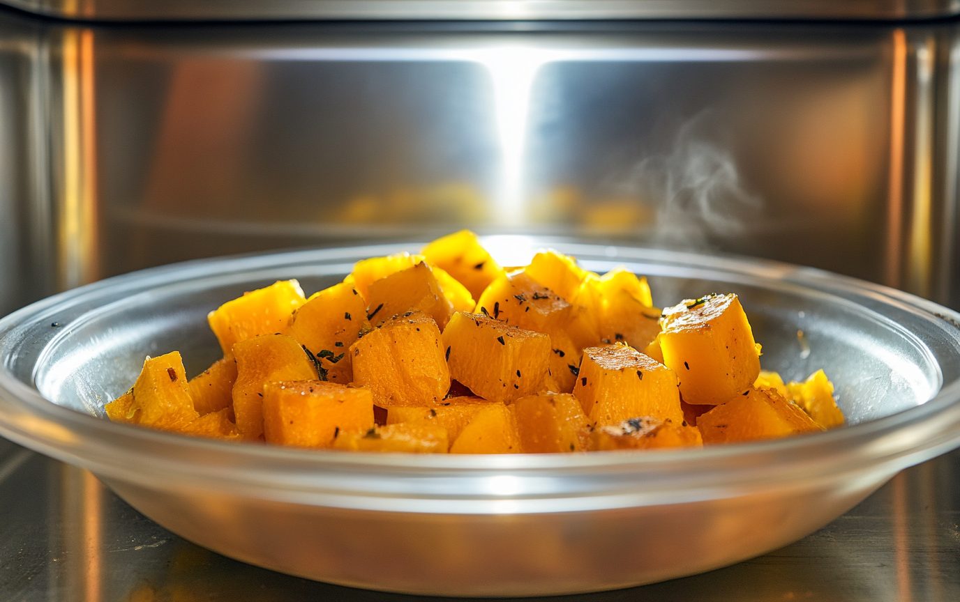 Easy Microwave Squash - SoyRice Kitchen