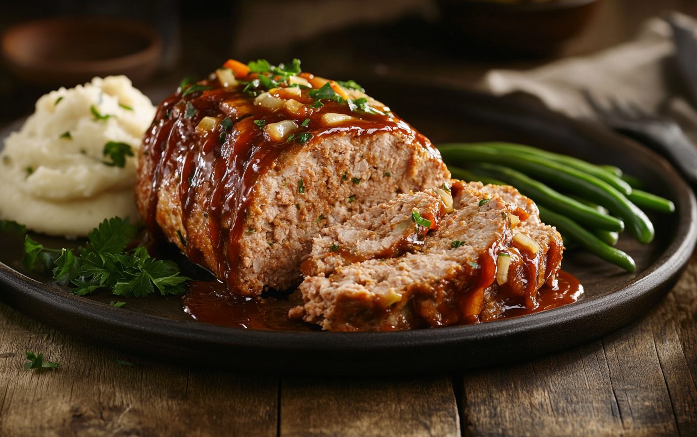 Savory Pork Meatloaf - SoyRice Kitchen