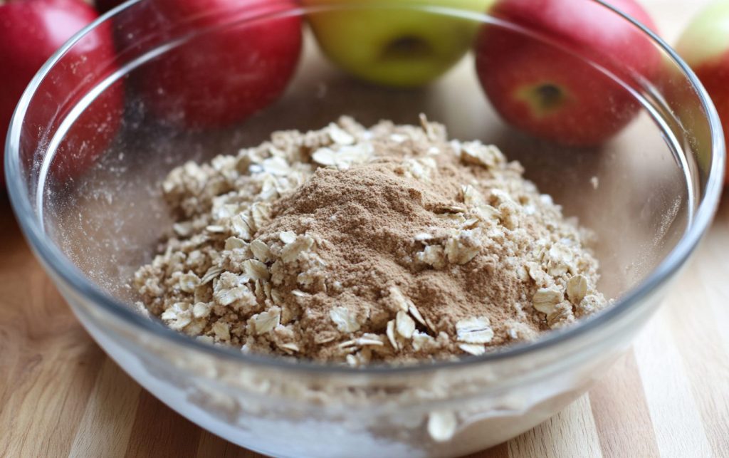 Cinnamon Oat Crunch Apples - SoyRice Kitchen